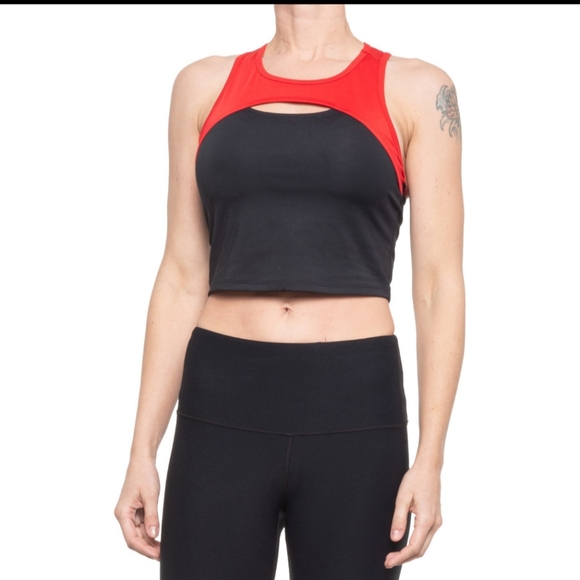 Spyder | Tops | Nwt Spyder Xl Shelf Bra Crop Top Race Back | Poshmark
